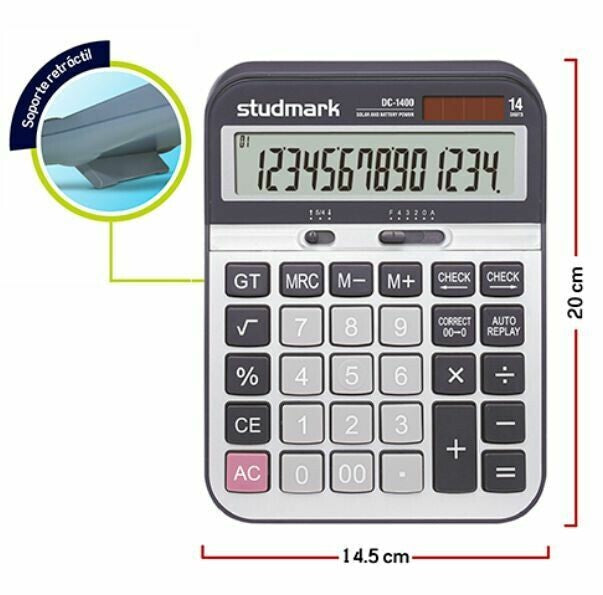 Calculadora Studmark DC-1400 14 dígitos